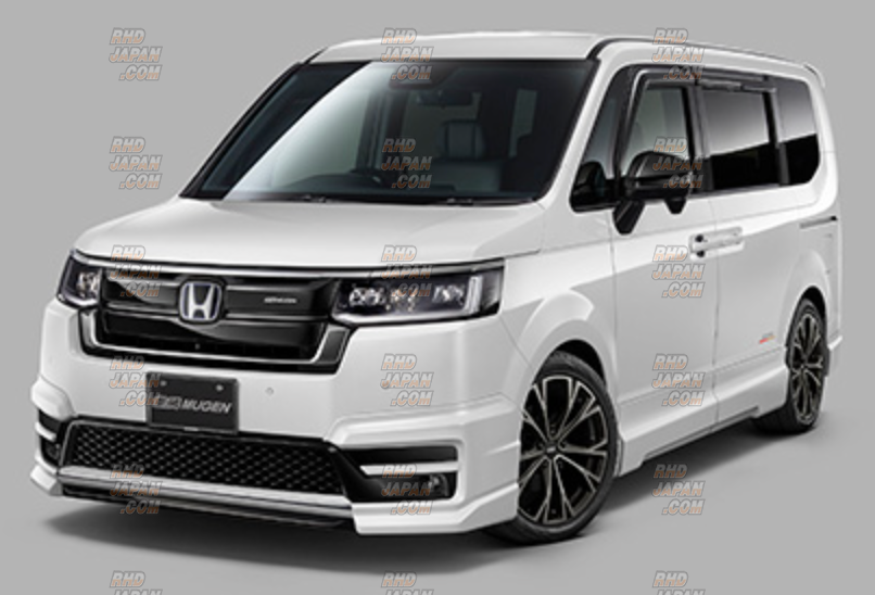 Mugen Styling Set 3 Piece Aero Kit Standard Muffler Midnight Blue Beam Metallic - Stepwagon RP6 ...